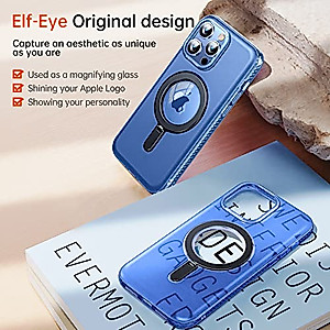 JUESHITUO for iPhone 13 Pro Max Phone Case with Magnetic Stand, [Mil-Grade Shockproof Protection] [Compatible with MagSafe] [Elf-Eye Design] Shockproof Phone Case for iPhone 13 Pro Max, Blue