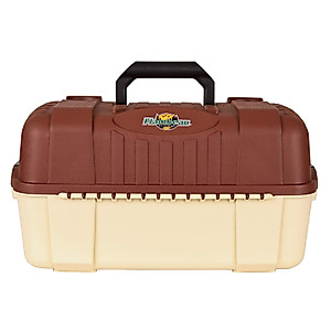 Flambeau Outdoors 2059 Hip Roof 7-Tray, Portable All-Weather Tackle Storage, terracotta/brown, 20x11.625x10.625-Inch