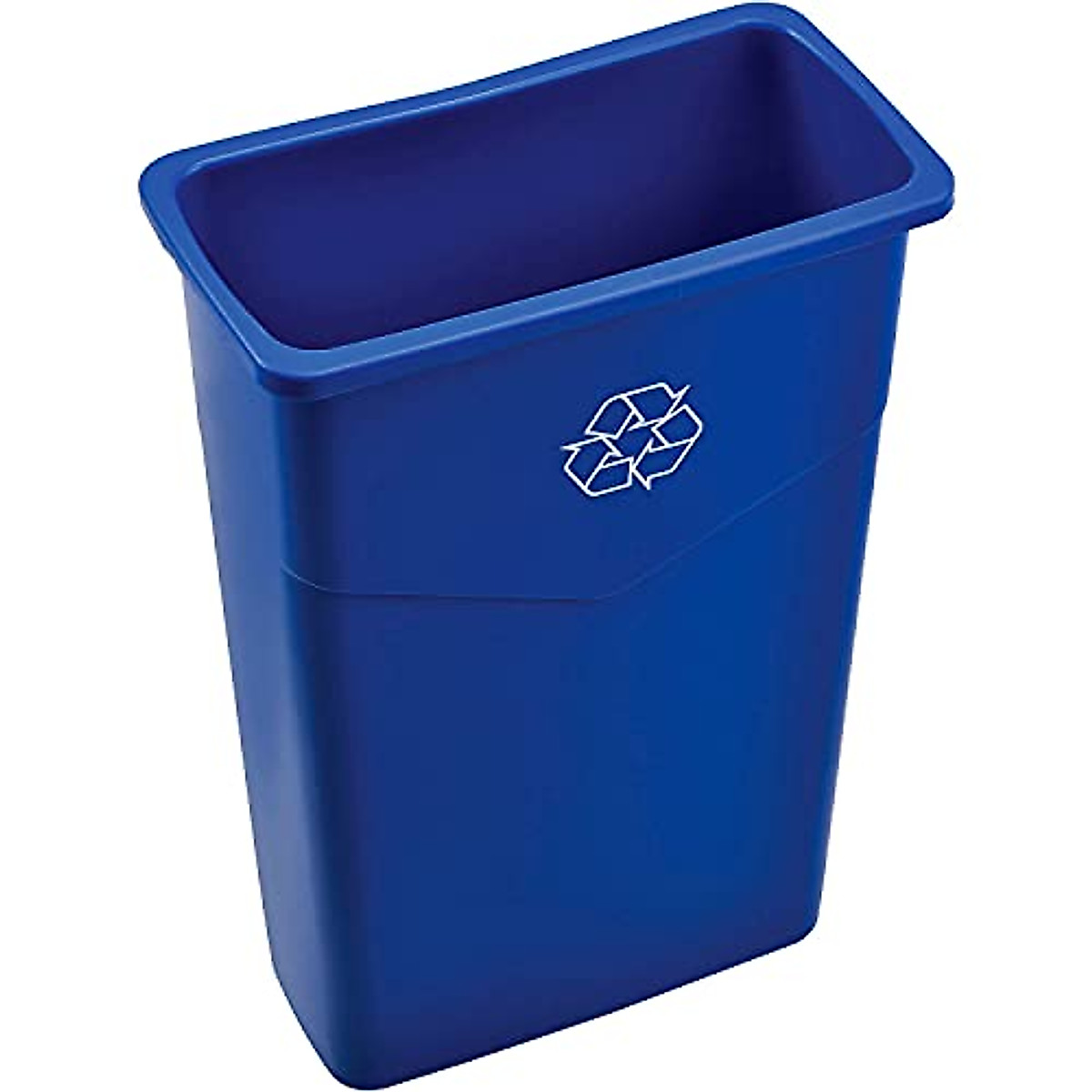 Global Industrial 23 Gallon Slim Recycling Container, Blue