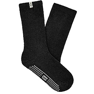 UGG Women's Paityn Cozy Gripper CrewSocks, Black, O/S