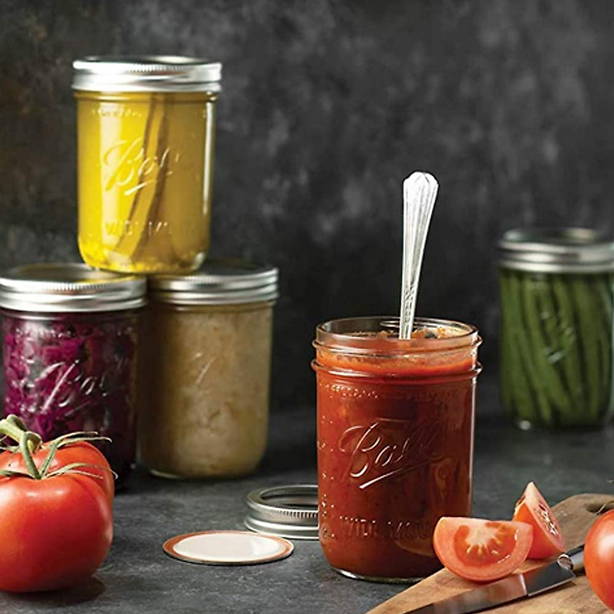 24 Rust Resistant Silver Mason Jar Replacement Rings, 70mm Regular Mouth Mason Jar Lids Silver Canning Jar Lid, Prevent leakage for Mason Jars