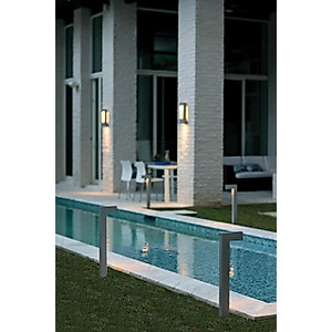 Hinkley Atlantis 1518TT-LL Large LED Low Voltage Landscape Pathway Light - 12v, Dimmable, Aluminum - Titanium