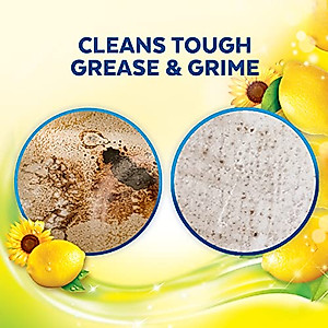 Lysol Multi-Surface Cleaner, Sanitizing and Disinfecting Pour, to Clean and Deodorize, Sparkling Lemon and Sunflower Essence, 40 Fl Oz