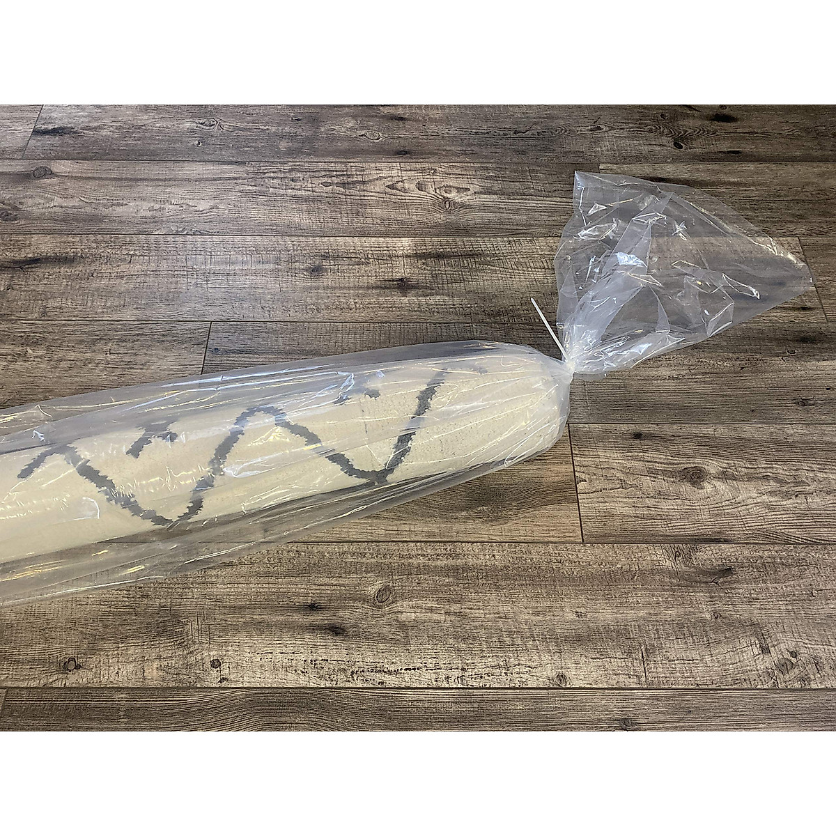 Rug Storage Bag and Zip Tie - NO Vent Holes - Heavy Duty - Giant Size Fits Rugs up to 9'x12' - Protects Rolled Rugs for Moving or Storage