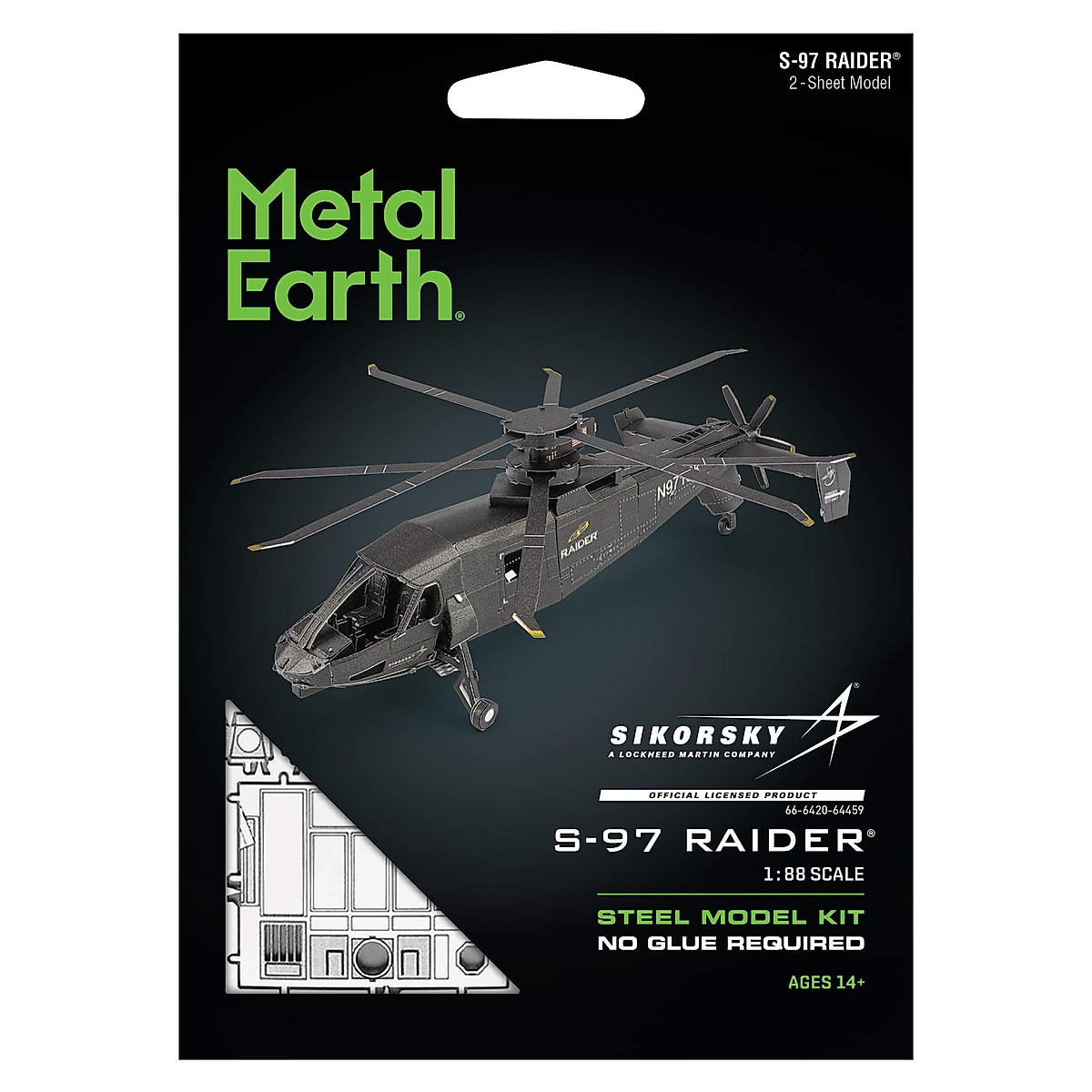 Metal Earth S-97 Raider 3D Metal Model Kit Fascinations