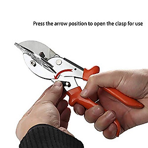 Multi Angle Miter Shear Cutter Hand Tools,45-135 Degree Adjustable Angle Scissors Trim Shears Tools