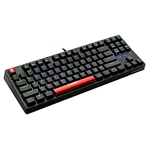 Digifast CS-21 Mechanical Gaming Keyboard - RGB Backlit Gaming Keyboard - Tenkeyless TKL Gaming Chronus Series Keyboard with Cherry MX Switches (Red Axis)