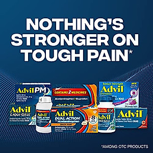 Advil Dual Action Back Pain Caplets Delivers 250mg Ibuprofen and 500mg Acetaminophen Per Dose for 8 Hours of Back Pain Relief - 144 Count