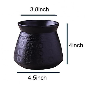 123Arts Ceramic Utensil Holder Relief Flower Cooking Utensil Caddy Organizer