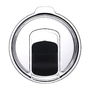 20oz Magnetic Tumbler Lid, Black Tumbler Replacement Lid Compatible with Yeti Rambler Old Style Rtic Ozark Trail and More for Yeti Coffee Cup Lid 20oz BPA Free