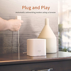 Tenda Whole Home Mesh WiFi System - Dual Band Gigabit AC1200 Router Replacement for SmartHome,Works with Amazon Alexa for 2500 sq.ft Coverage (MW5G 2 Pack)