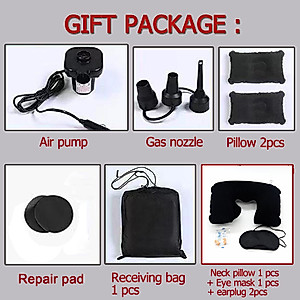 Onirii Inflatable Car Air Mattress Back Seat Bed,Car Beds Thickened Car Camping Air Mattress Bed with Air Pump,55"×35" Portable Car Travel Mattress,Car Sleeping Mattress Bed for Car Universal SUV