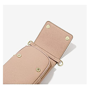 Meloday Small Crossbody Cell Phone Purse for Women Soft Vegan Leather Fashion Travel Wallet with Adjustable Strap - Black