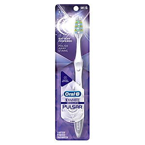 Oral-B Toothbrush Pulsar Soft 3D White (Battery Powered) (Pack of 2)