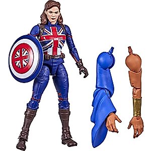Avengers Marvel Legends Series 6-inch Scale Action Figure Toy Marvel’s Captain Carter, Premium Design, 1 Figure, 1 Accessory, and 2 Build-a-Figure Parts