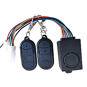 Bike Fender E-Bike Alarm System 48V 60V 72V with Two Switches for Electric Bicycle/Scooter/Motorcycle/Tricycle/Ebike/Brushless Controller Mud Guards (Color : 6P Connector)
