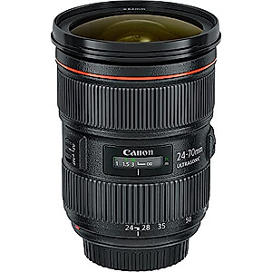 Canon EF 24-70mm f/2.8L II USM Lens (5175B002) + Filter Kit + Cap Keeper + Cleaning Kit + More (Renewed)