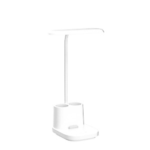 YOUKOYI LED Desk Lamps for Home Office, Rechargeable Battery Operated Desk Lamp with Touch Control, Stepless Dimming, 3 Color Modes, Pen Holder and Night Light- Gooseneck Desk light for Study, Reading