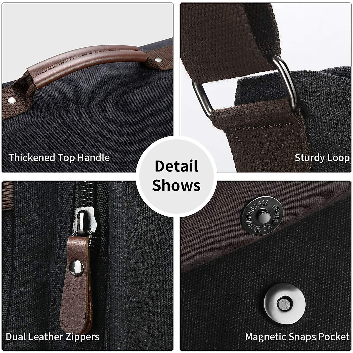 Laptop Bag 17 inch, Mens Messenger Bag Computer Bag Travel Casual Business Canvas Shoulder Bagmessenger bag for men crossbody satchel bags for school laptop messenger bag