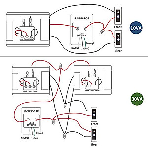 Doorbell Transformer, 16V, 30VA Comptible with Ring Pro,Nest Hello