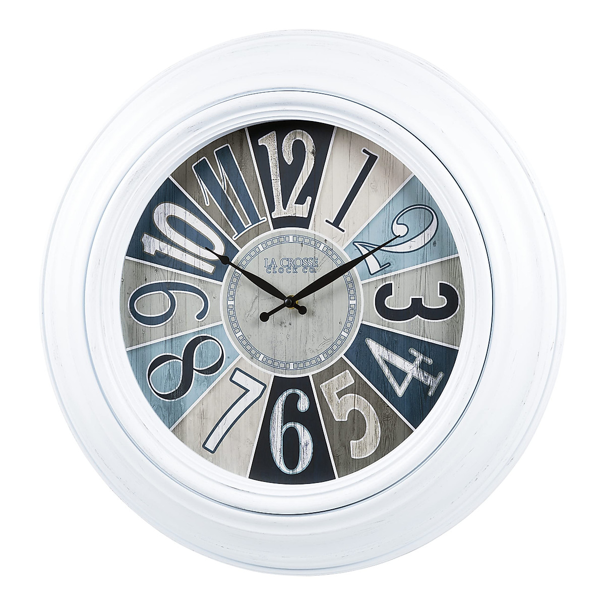 La Crosse Technology 22" Lakeside White Quartz Analog Wall Clock - 404-3056