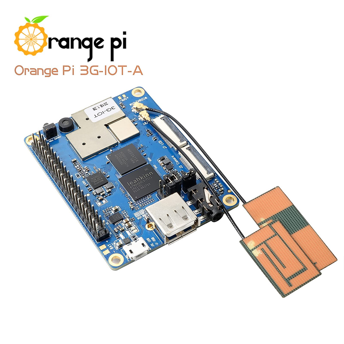 Orange Pi 3G-IOT-A 256MB Dual Core Open Source Single Board Computer, Mini PC Microcontroller Run Android 4.4 Image (Pi 3G-IOT-A 256MB)