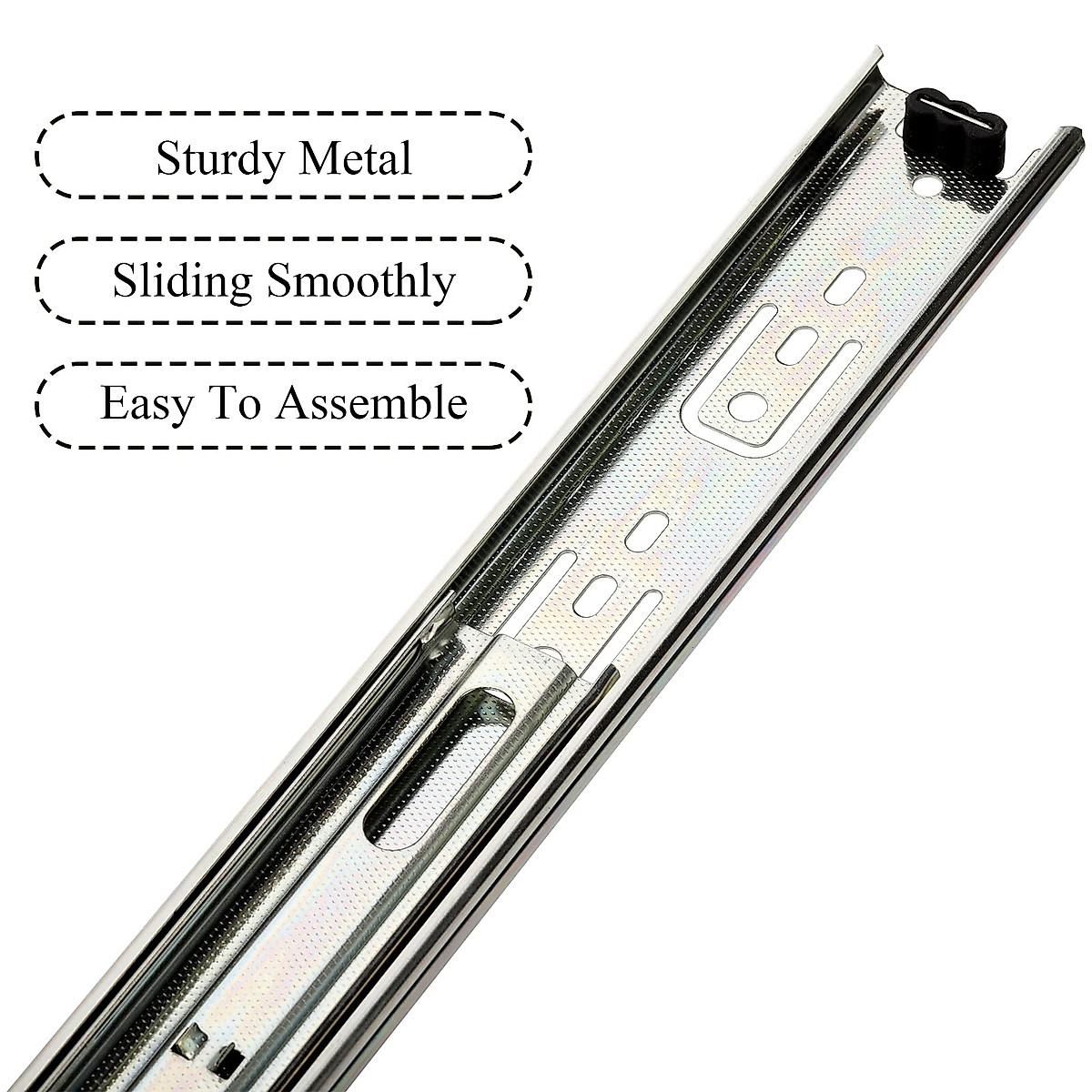 Elsjoy Under Sink Pull Out Sliding Shelf, 2 Tier Cabinet Storage Organizer Slide Out Drawer Basket with EVA Liner Pads for Kitchen, Bathroom, Request at Least 13.5" Cabinet Opening