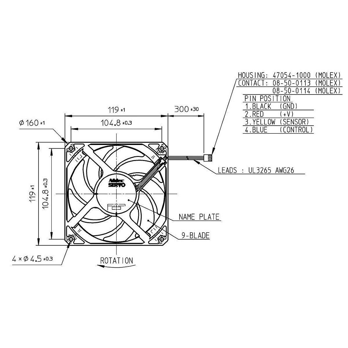 Nidec Servo GentleTyphoon 120mm Case Fans (2150 RPM 4pin PWM)
