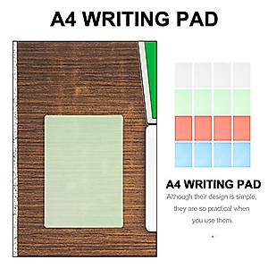 Clay Tools Home Tools 16Pcs Plastic A4 Writing Pads Translucent Test Paper Writing Boards Students A4 Writing Exam Mats for Home Offices (Mixed Color) Cutting Board Pottery Tools