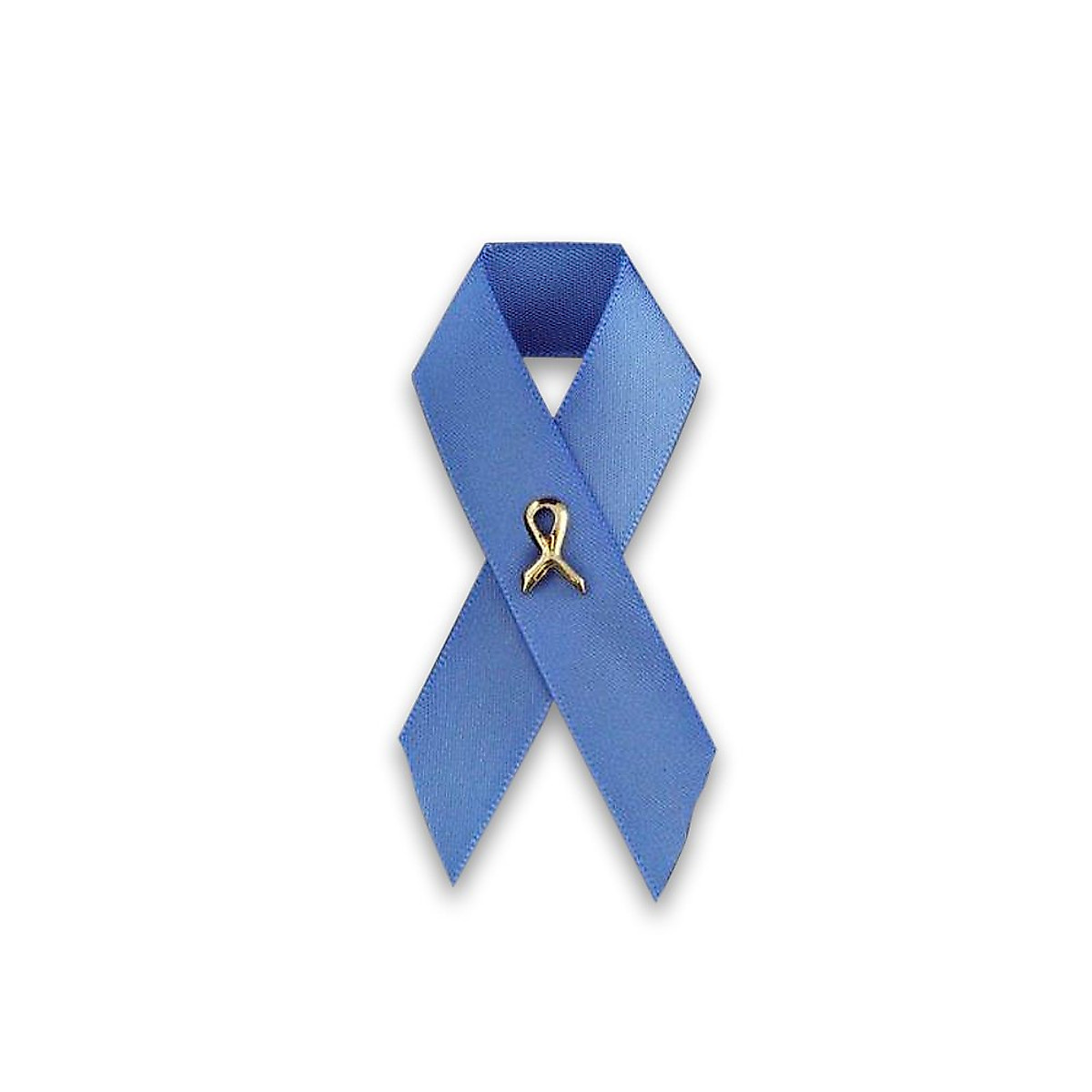 Esophageal Cancer Awareness Satin Periwinkle Ribbon Pin