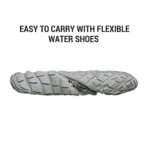 NORTIV 8 womensQuick Dry Water Shoes - Barefoot Aqua Swim Shoes for Beach Sports, Fishing, Hiking, Boating & Surfing, Light/Grey/Mint/Green - 8.5 (Treklady-1)