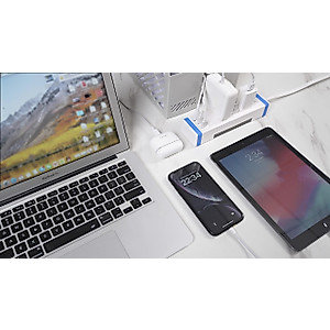 Mostrust 3-Outlet Power Strip, White, 5 Feet