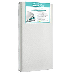 Tempur-Pedic TEMPUR-Dream 2-Stage Waterproof Baby Crib and Toddler Mattress - Made in USA, 52"x28"