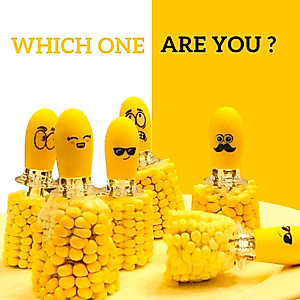 Fumiko's Unique Corn Holders for corn on the cob - 10 PCS/5 corn cob holders set, Fun Faces, interlocking corn holder set making your corn on the cob experience even more entertaining