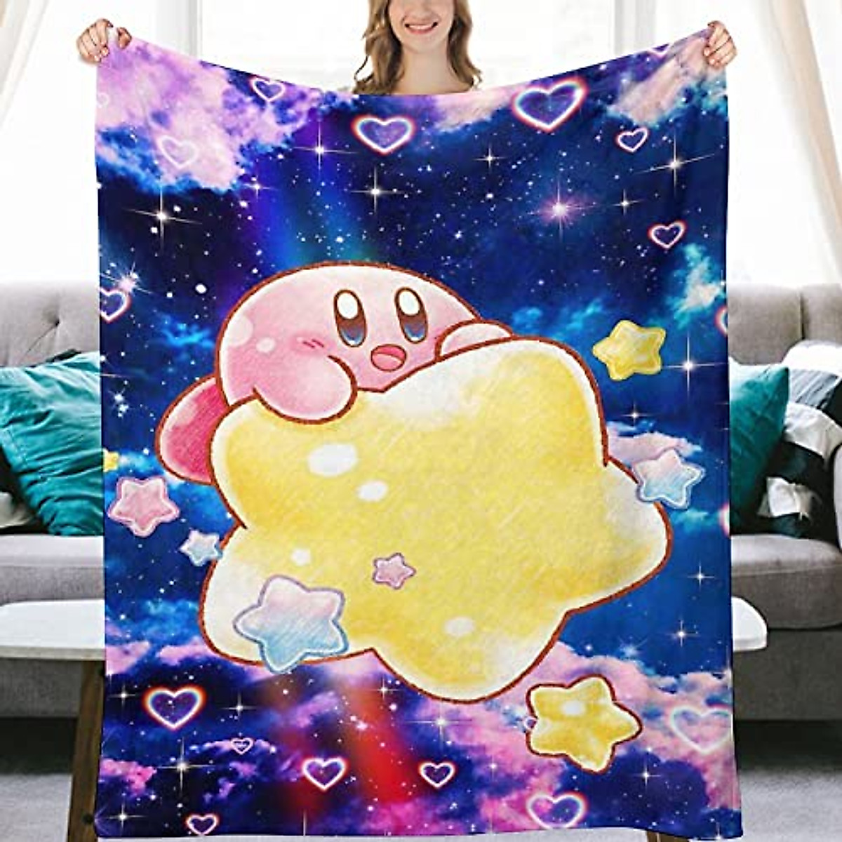 Ultra-Soft Anime Merch Anime Throw Blanket for Couch Bed Sofa, Lightweight Plush Cozy Flannel Blankets Warm Bedding 40"x50"