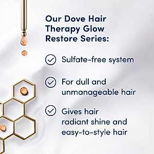 Dove Hair Therapy Glow Restore Serum + Conditioner 8 fl oz