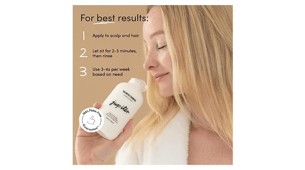 Jupiter Anti-Dandruff Shampoo for Men & Women - Clear Flakes & Irritation