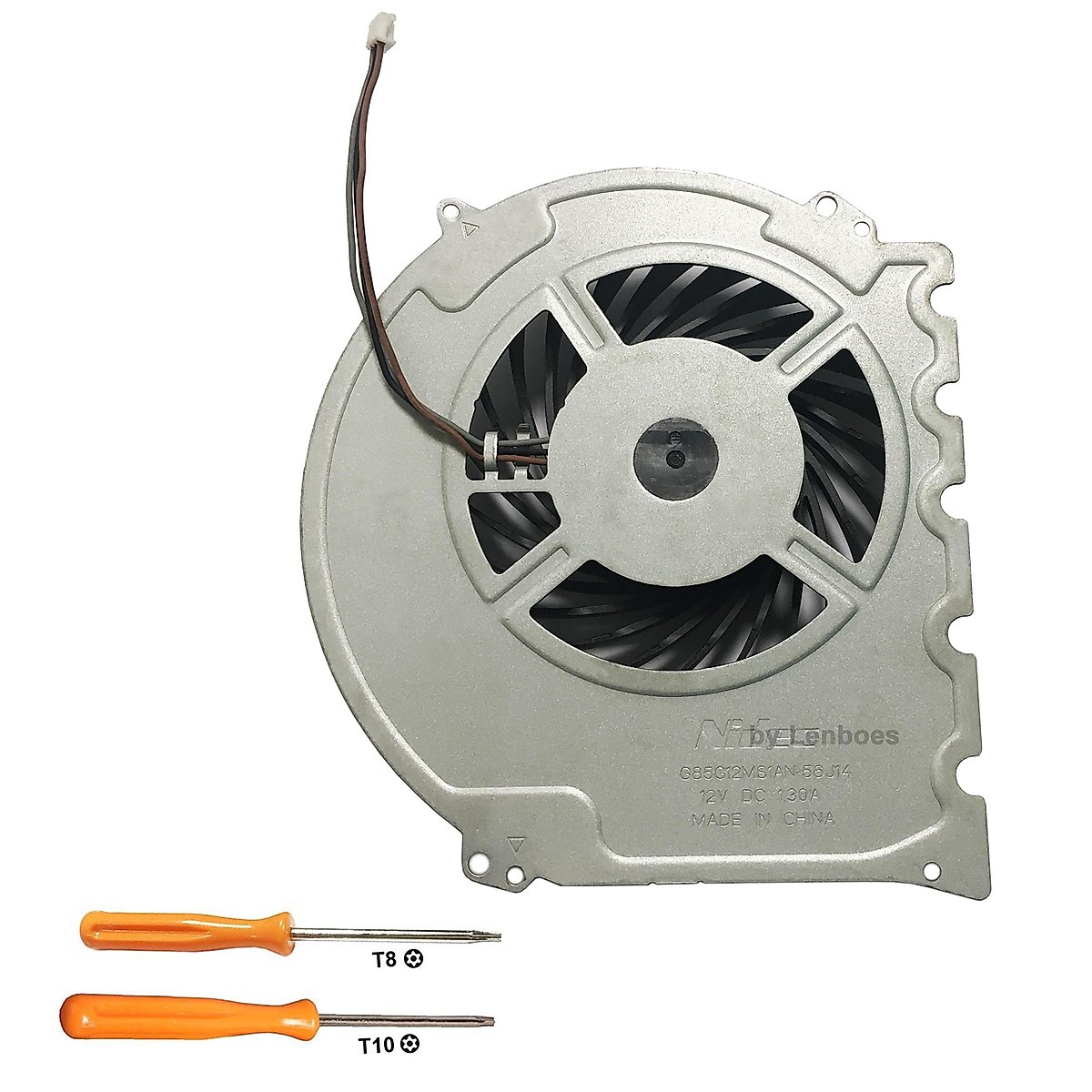 lenboes Internal CPU GPU Cooling Fan Replacement Part for Playstation 4 PS4 Slim Console CUH-2015A CUH-2016A CUH-2017A CUH-20XX with Opening Tool Kit
