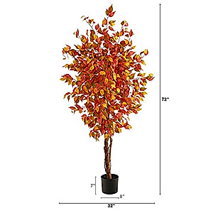 6ft. Autumn Ficus Artificial Fall Tree