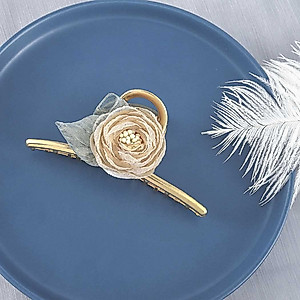 Bohend Big Flower Hair Claw Nonslip Thick Hair Clip Strong Large Hair Styling Accessories for Women and Girls