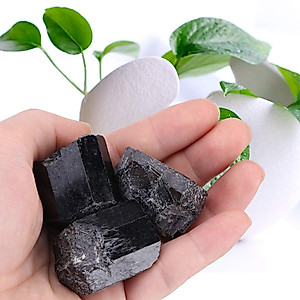 1 Pcs Black Quartz, Tormalina Nera Turmalina Negra Piedra Crystal Tourmaline Rough Rock Mineral Healing Stone