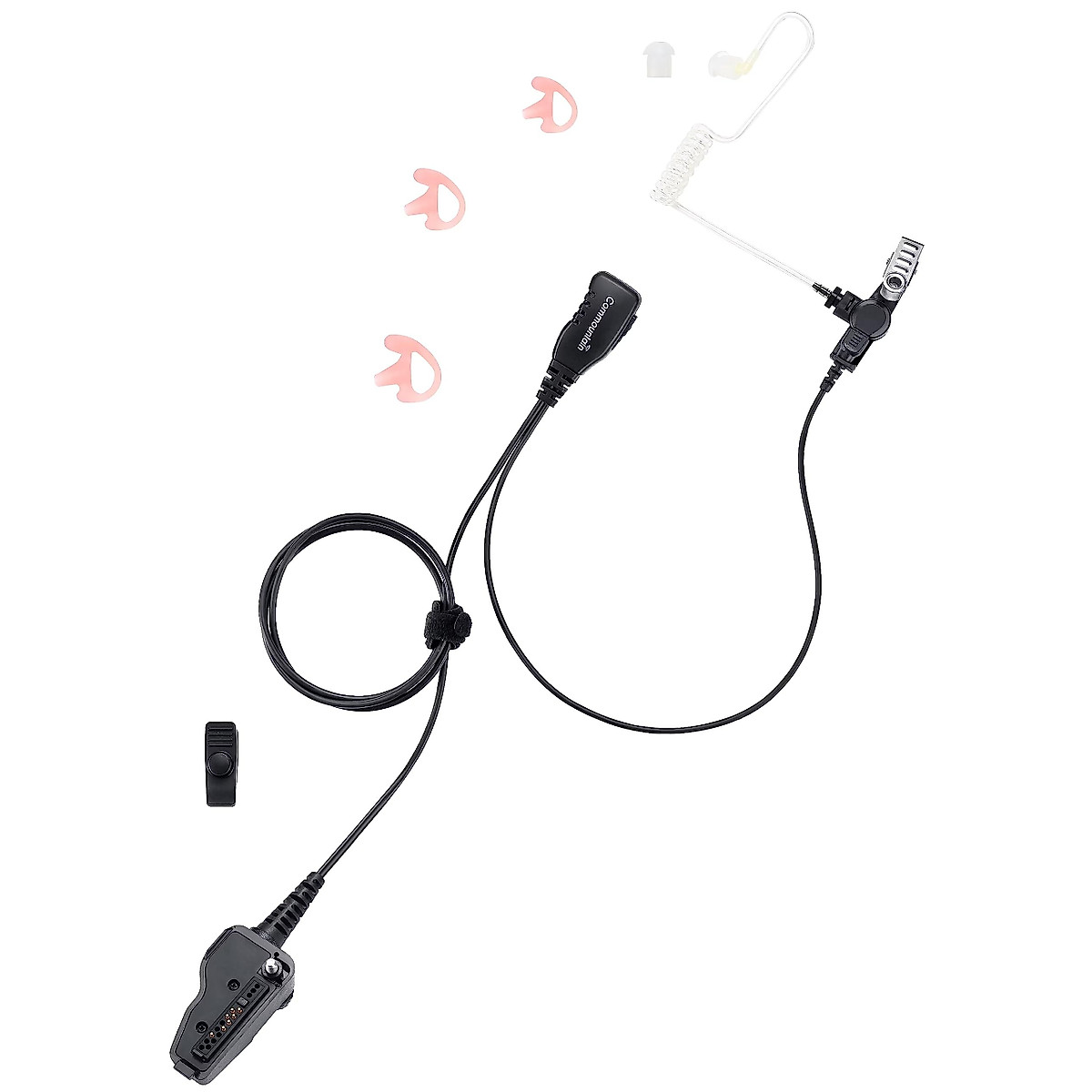 commountain Earpiece w/Mic for Kenwood Radios NX-200 NX-210 NX-300 NX-3200 NX-3300 NX-410 NX-411 NX-5200 NX-5300 NX-5400 TK-290 TK-2180 TK-3180 TK-5210 TK-5220 TK-5320, Acoustic Tube Headset