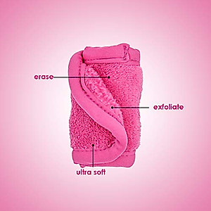 The Original MakeUp Eraser, Erase All Makeup With Just Water, Including Waterproof Mascara, Eyeliner, Foundation, Lipstick, and More (Pink Mini)