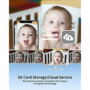 BJS Baby Monitor with Camera and Audio, 1080P Indoor Home Camera with Sound and Motion Detection, Baby/Pet Elder/Nanny, Infrared Night Vision (1 Pack), White (BM-A-1)