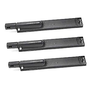 Votenli C2630A (3-Pack) 15 13/16" Cast Iron Burner Tube Pipe Kit Gas Grill Replacement Parts for Jennair 720-0062, 720-0063, Nexgrill 720-0671, 720-0165, Charbroil Gas Grill Models