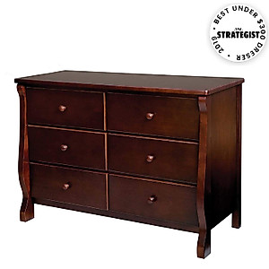 Delta Children Universal 6 Drawer Dresser, Black Cherry