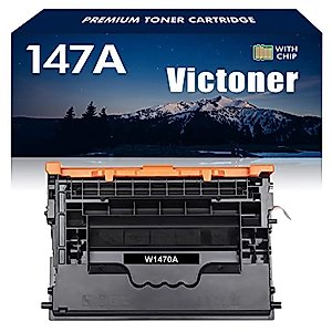 147A Black Toner Cartridge 1-Pack (with Chip) Compatible Replacement for HP 147A 147X W1470A W1470X for HP Laserjet Enterprise M610n M611dn M611x M612dn M612x MFP M634h M635fht M635h Printer Ink