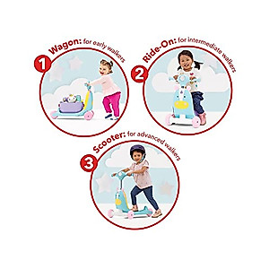 Skip Hop 3-in-1 Baby Activity Push Walker to Toddler Scooter, Zoo Unicorn