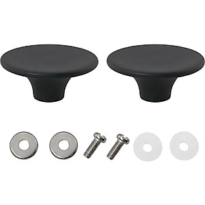 DGBRSM 2pcs Dutch Oven Knob Bakelite Pot Lid Replacement Knob Compatible with Le Creuset, Aldi, Lodge and Other Enameled Dutch Oven, Black