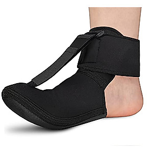OneBrace Plantar Fasciitis Night Splint Sock - Soft Stretching Boot Splint for Aching Feet & Heel Relief，Achilles Tendonitis Foot Support Brace for Right or Left Foot（Medium）